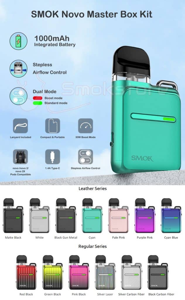 Smok Novo Master Box Pod System 30W 1000mAh,novo/novo 2/novo 2x pod ...