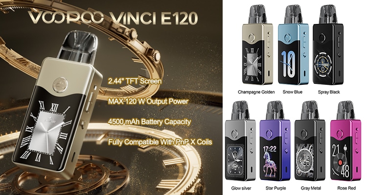 VOOPOO VINCI E120 Pod Mod Kit 4500mAh-Dial Into the Future - Smokstore Blog