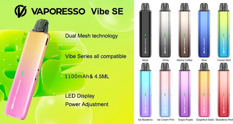 Vaporesso Vibe SE Pod System Kit 1100mAh 4.5ml-Beginner's Choice ...