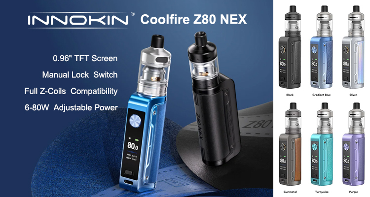 Innokin Coolfire Z80 NEX Mod Kit 80W 5ml - Top Control, Top Excellence ...