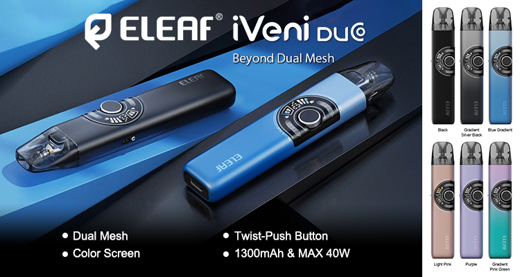 Eleaf iVeni Duo Pod Kit - Beyond Dual Mesh - Smokstore Blog