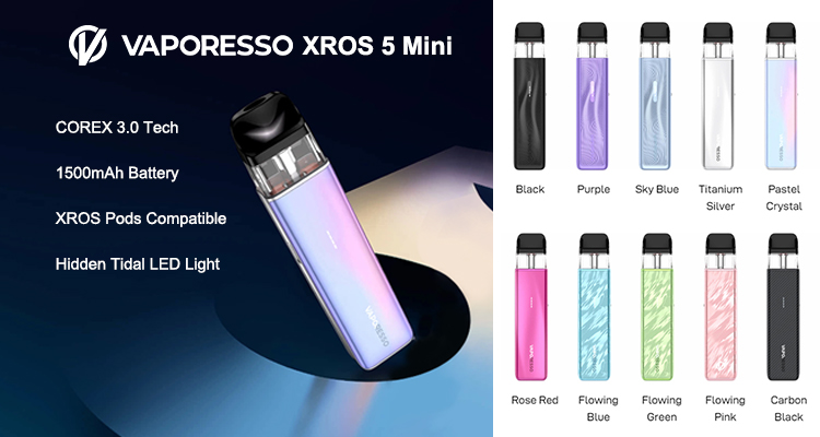 Cross the limits,Cross Super Charging-Vaporesso XROS 5 Mini Kit 1500mAh ...