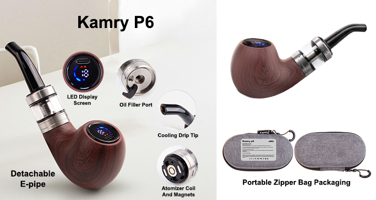 Kamry P6 LED Epipe Kit 1200mAh-Boutique Epipe New Launched - Smokstore Blog