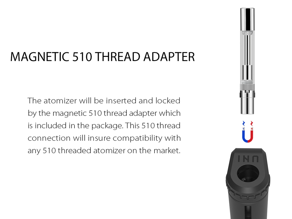 Yocan Handy Adapter Uni & Uni Pro Magnetic 510 Thread ...